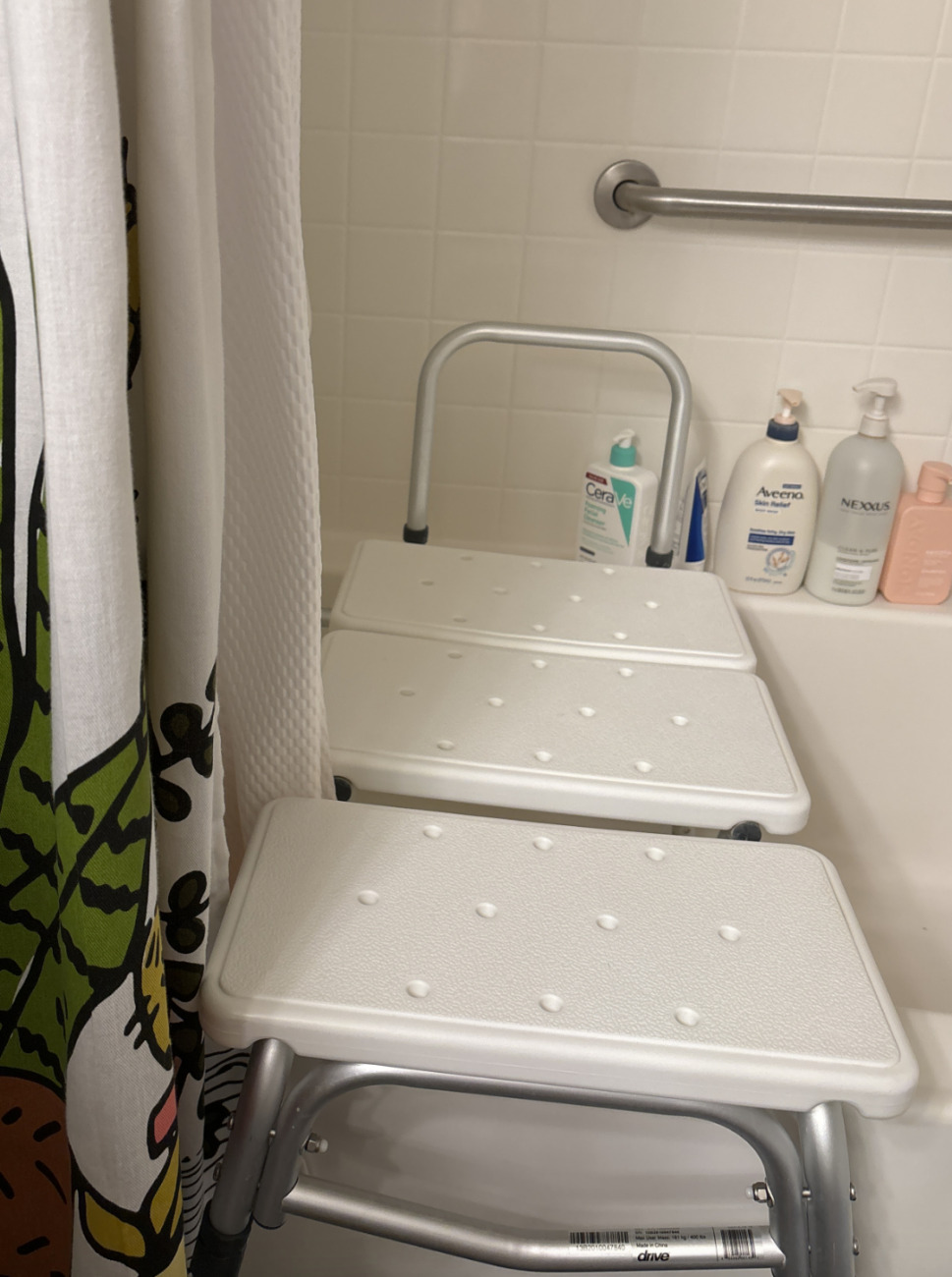 Tub Transfer Bench with Curtain Guard - Ability Toolbox Guidebook